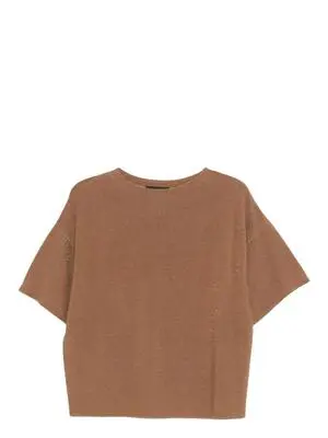Fabiana Filippi Wool And Cotton Sweater - Brown