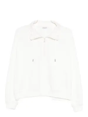 Brunello Cucinelli Cotton High-neck Pullover - White