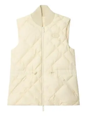 Burberry Quilted Down Vest - White