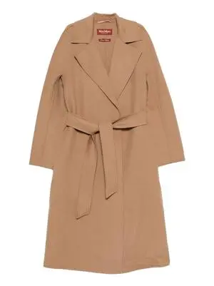 Max Mara Wool Long Coat - Beige