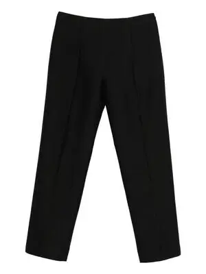 TOTEME Wool Slim Trousers - Black