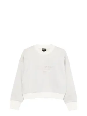 Emporio Armani Lurex Sweatshirt - White