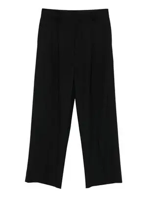 Emporio Armani Wool Trousers - Black