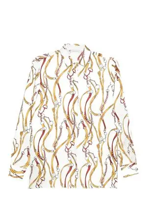 ARCHIVIO '67 Printed Silk Shirt - White