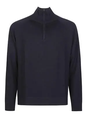 PAOLO PECORA Maglia G. Collo Sweater - Blue