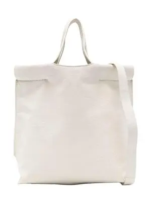 BEA MOMBAERS Small Leather Shopper - White