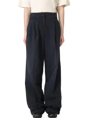 GOLDEN GOOSE Wide-leg Pleated Pants - Black