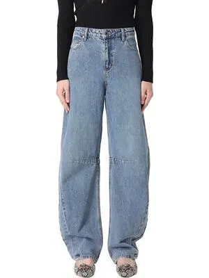 SELF-PORTRAIT Wide Leg Jeans - Blue