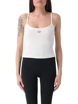 DIESEL® Slim Fit Stretch Cotton Top - White