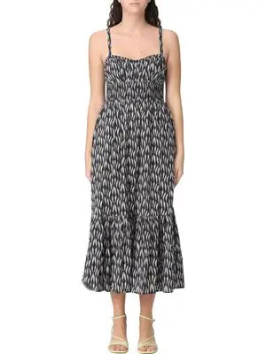 Ulla Johnson Printed Midi Dress - Graphite