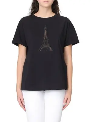 Liu Jo T-shirt With Embroidered Detail - Black