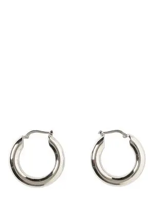 JIL SANDER Hoop Earrings - Silver