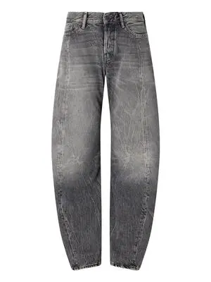Acne Studios 2006f Low-rise Barrel-leg Jeans - Black