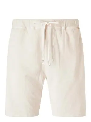 Fedeli Slim-fit Cotton-terry Shorts - White
