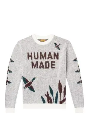 HUMAN MADE Jacquard-knit Sweater - Gray