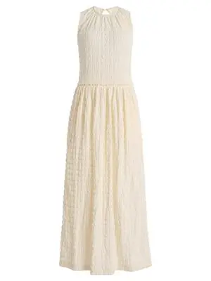 Proenza Schouler White Label Zoira Textured Midi Dress - White