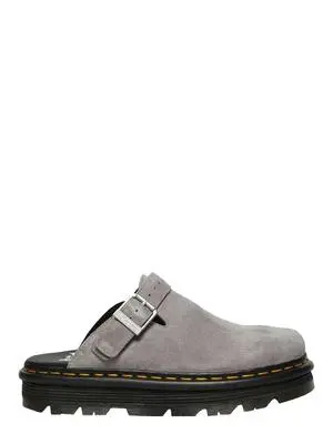 Dr. Martens Zebzag Suede Slingback Platform Mule - Grey