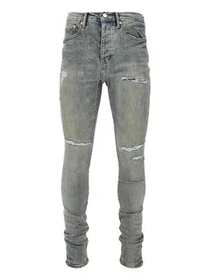 PURPLE BRAND Vintage Repair Denim - Blue