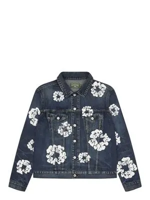 DENIM TEARS Cotton Wreath Denim Jacket - Blue