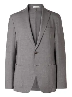 Eleventy Wool-blend Suit Jacket - Gray
