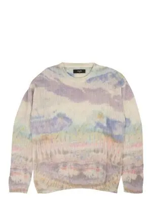 Amiri Tie-dye Pullover Sweater - Blue