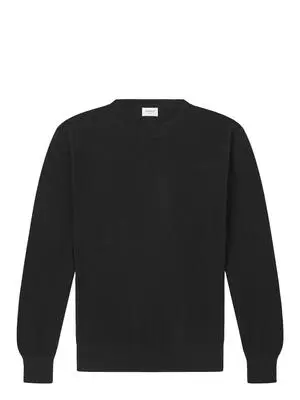 Saint Laurent Cotton Sweater - Black