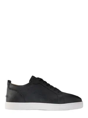 CHRISTIAN LOUBOUTIN Rantulow Full-grain Leather Sneakers - Black