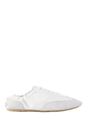 Saint Laurent Herbie 001 Suede Loafers - White