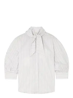 KALLMEYER Lilette Striped Poplin Shirt - White