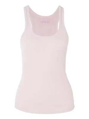 Isabel Marant Thea Embroidered Ribbed Tank Pink