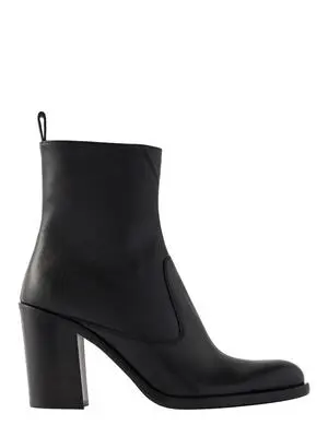 Chloé Phoenix Leather Ankle Boots - Black
