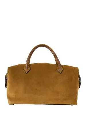 METIER Vérité City Medium Suede Tote - Brown