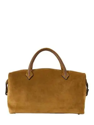 METIER Vérité City Medium Suede Tote Tan