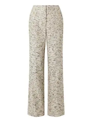 Ulla Johnson Blanca Tweed Straight-leg Trousers - Gray