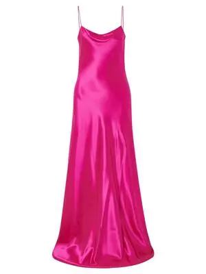 Alaïa Silk-satin Gown - Pink
