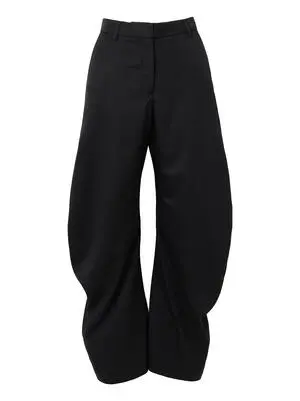 Acne Studios Patty Wool Wide-leg Pants - Black