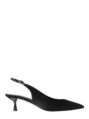 Stella McCartney Satin Slingback Pumps - Black