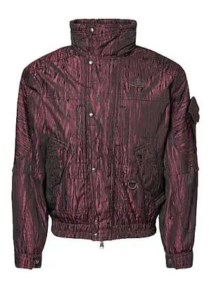 VIVIENNE WESTWOOD Hooded Woven Jacket - Black/bordeaux