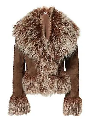 JADED LONDON Faux-fur Jacket - Brown