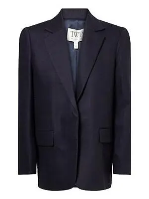 TWP Stretch-wool And Cashmere Blazer With Notch Lapels - Midnight