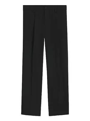 Hugo Straight-leg Mid-rise Stretch-twill Trousers - Black