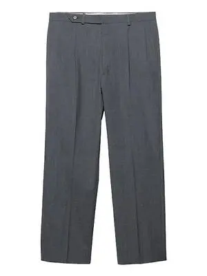 Prada Tailored Straight-leg Wool Trousers - Grey