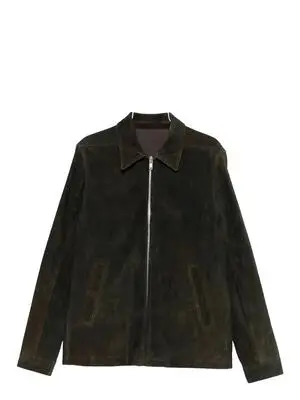 Rick Owens Suede Brad Jacket - Indigo