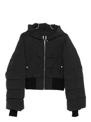 Rick Owens Hooded Quilt Jacket - Black