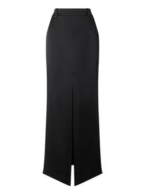 TOM FORD Satin-crepe Maxi Skirt - Black