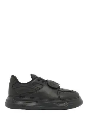 Emporio Armani Sneakers With Strap - Black
