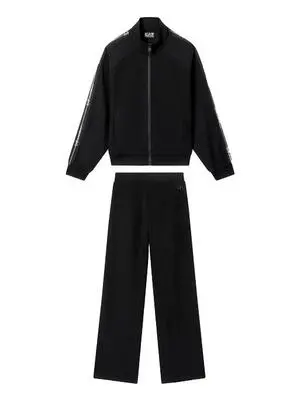 EA7 Logo Series Stretch Modal Blend Tracksuit - Black