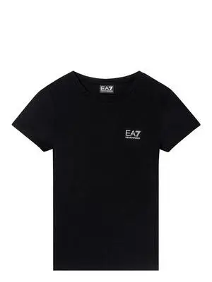 EA7 Natural Ventus7 Technical Fabric T-shirt - Black