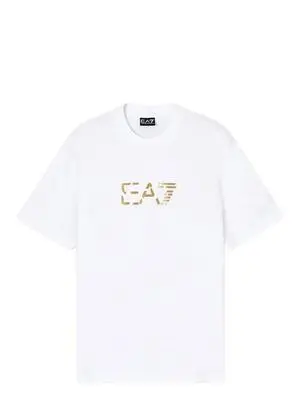 Emporio Armani Premium Label Cotton Jersey Crew-neck T-shirt - White