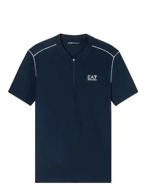 Emporio Armani Ea7 Tennis Pro T-shirt In Ventus7 Technical Fabric - Navy